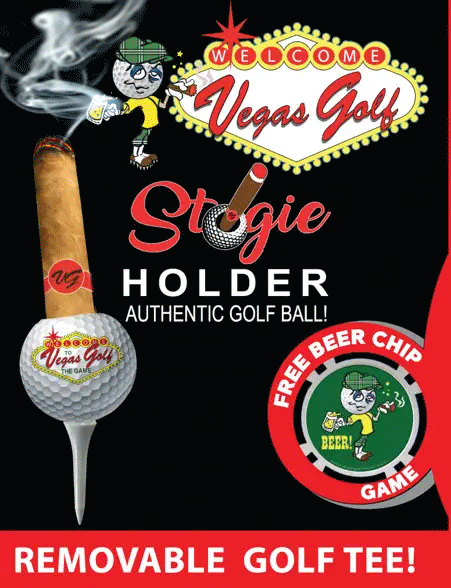 Golf Ball Cigar Holder (Stogie Holder) + Magnet | Funny Golf Gift ...